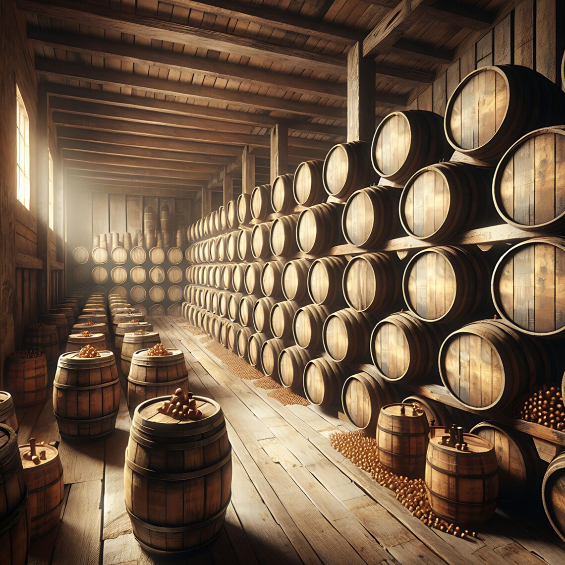 Masculine Wall Art Whiskey Barrels Office Decor for Men Trendy Wall Art ...