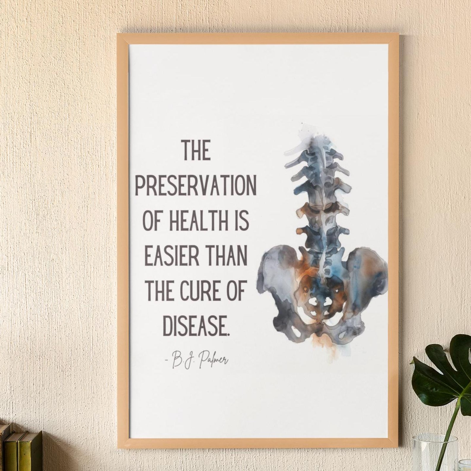 Chiropractic Wall Art Chiropractic Poster Chiropractor Gift Medical Art ...