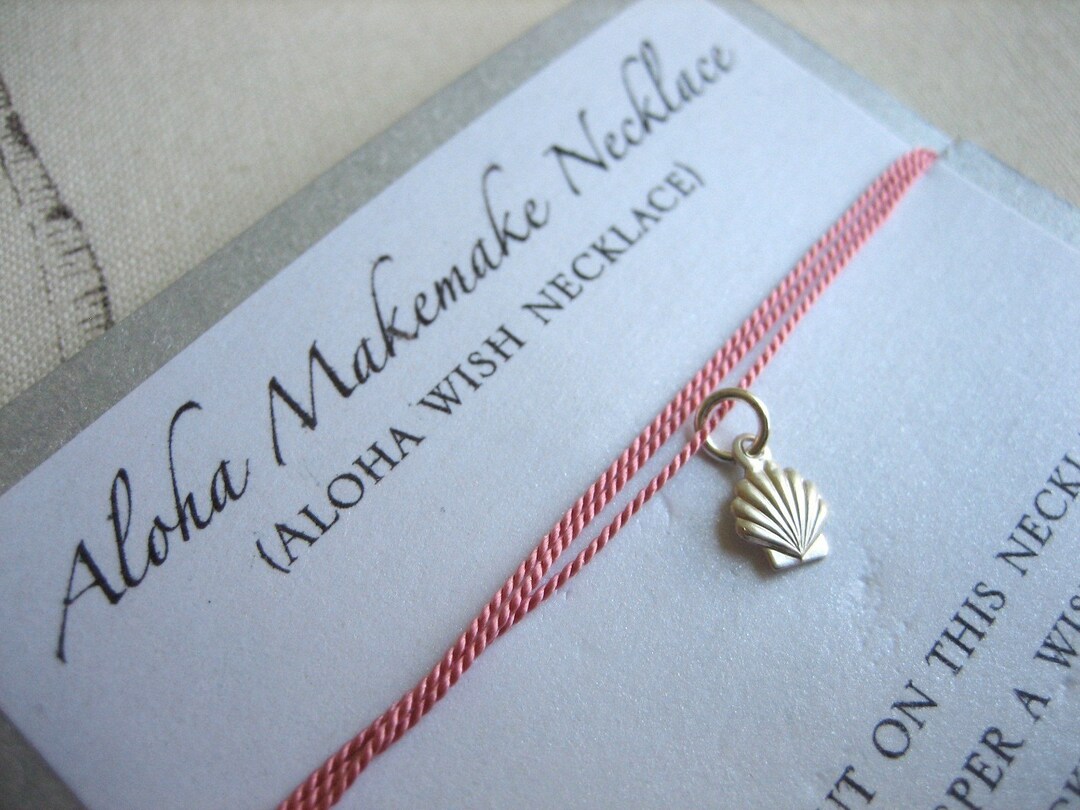Aloha Wish Necklace - Shell - Etsy