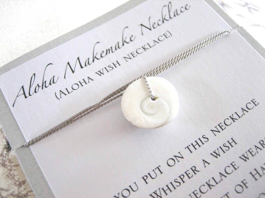 Aloha Wish Necklace - Swirl Shell - Etsy