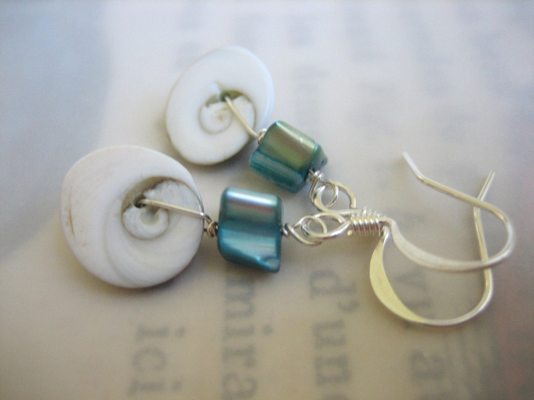 Spiral Shell Earrings - Etsy