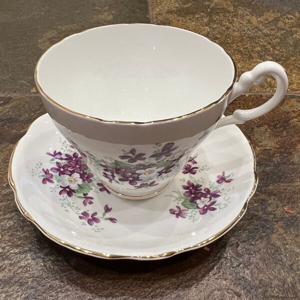 Violet Tea Cup - Etsy