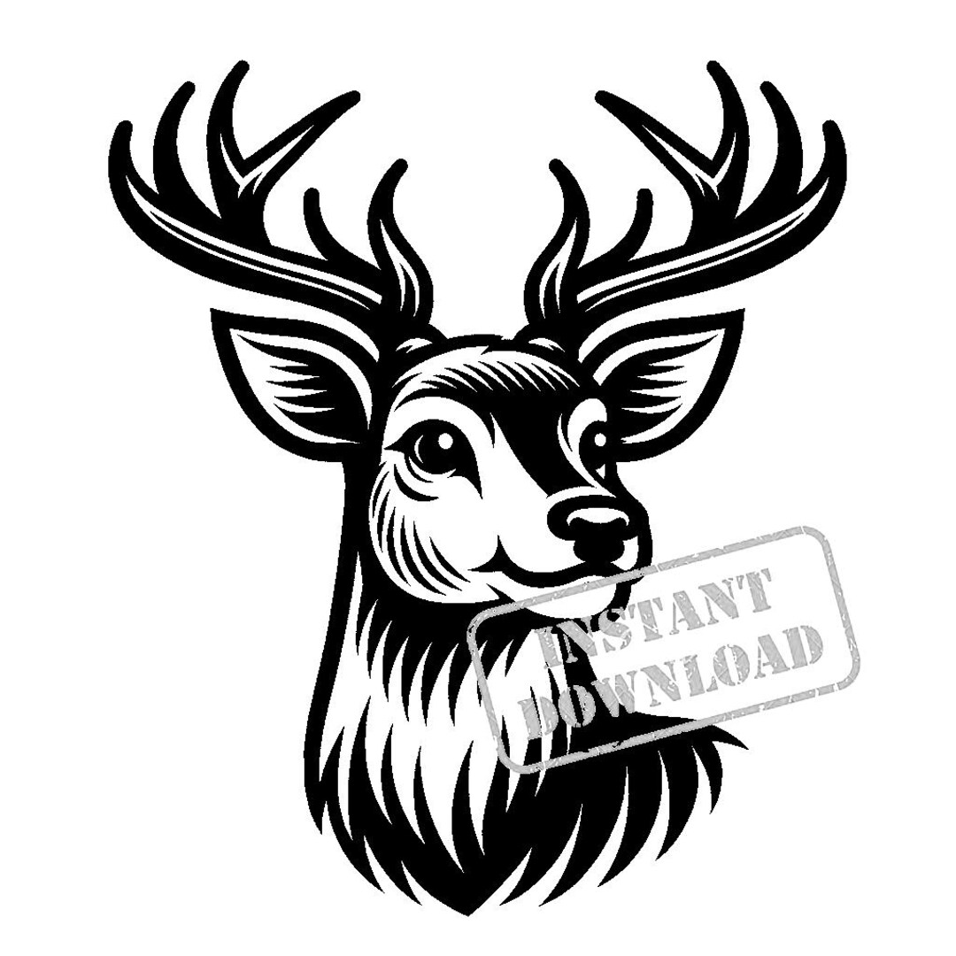 Deer in Cartoon Style SVG Bundle - Etsy