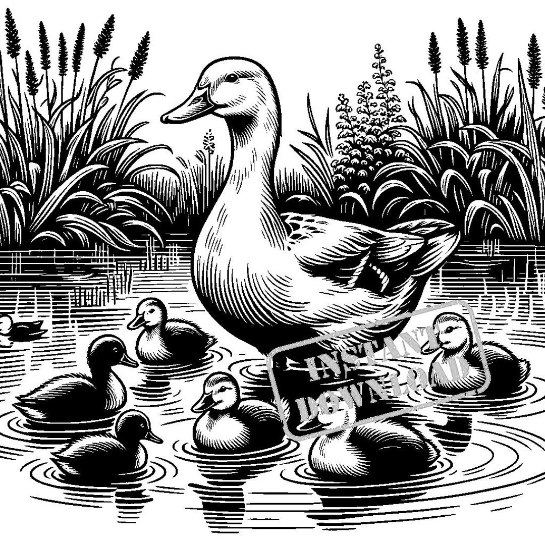 Ducks in a Pond SVG Bundle - Etsy