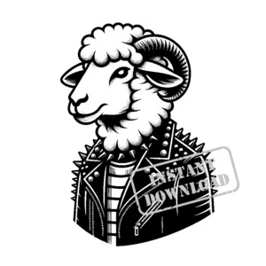 Sheep in Gothic Punk Style SVG Bundle - Etsy