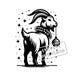 Goat in Angry Style SVG Bundle - Etsy