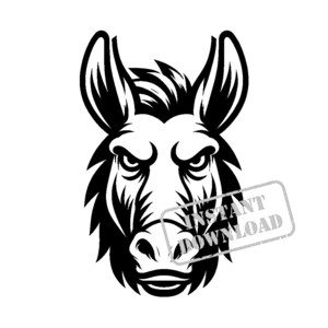 Donkey in Angry Style SVG Bundle - Etsy
