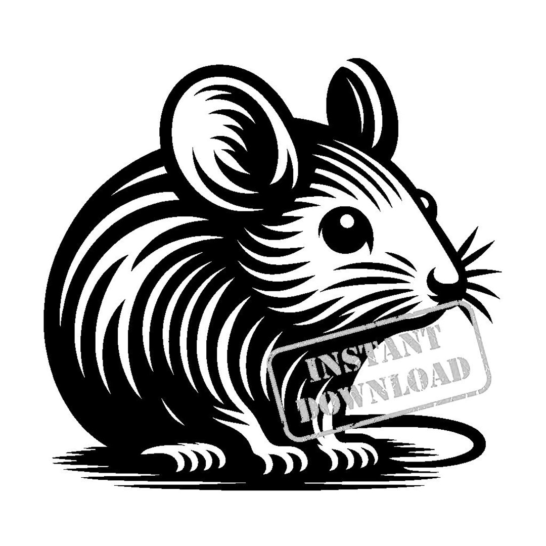 Mouse in Pop Art Style SVG Bundle - Etsy