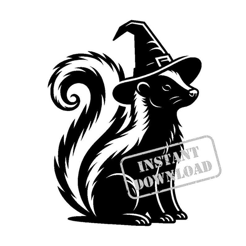 Skunk in Witchcraft Style SVG Bundle - Etsy