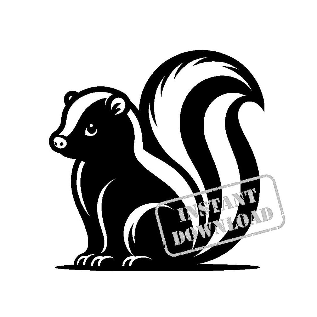 Skunk in Minimalist Style SVG Bundle - Etsy