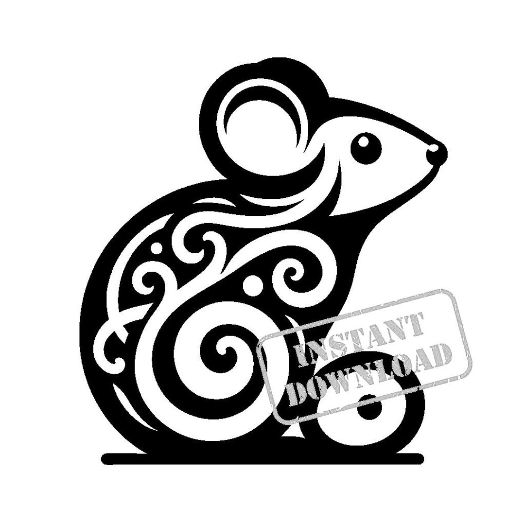 Mouse in Baroque Style SVG Bundle - Etsy