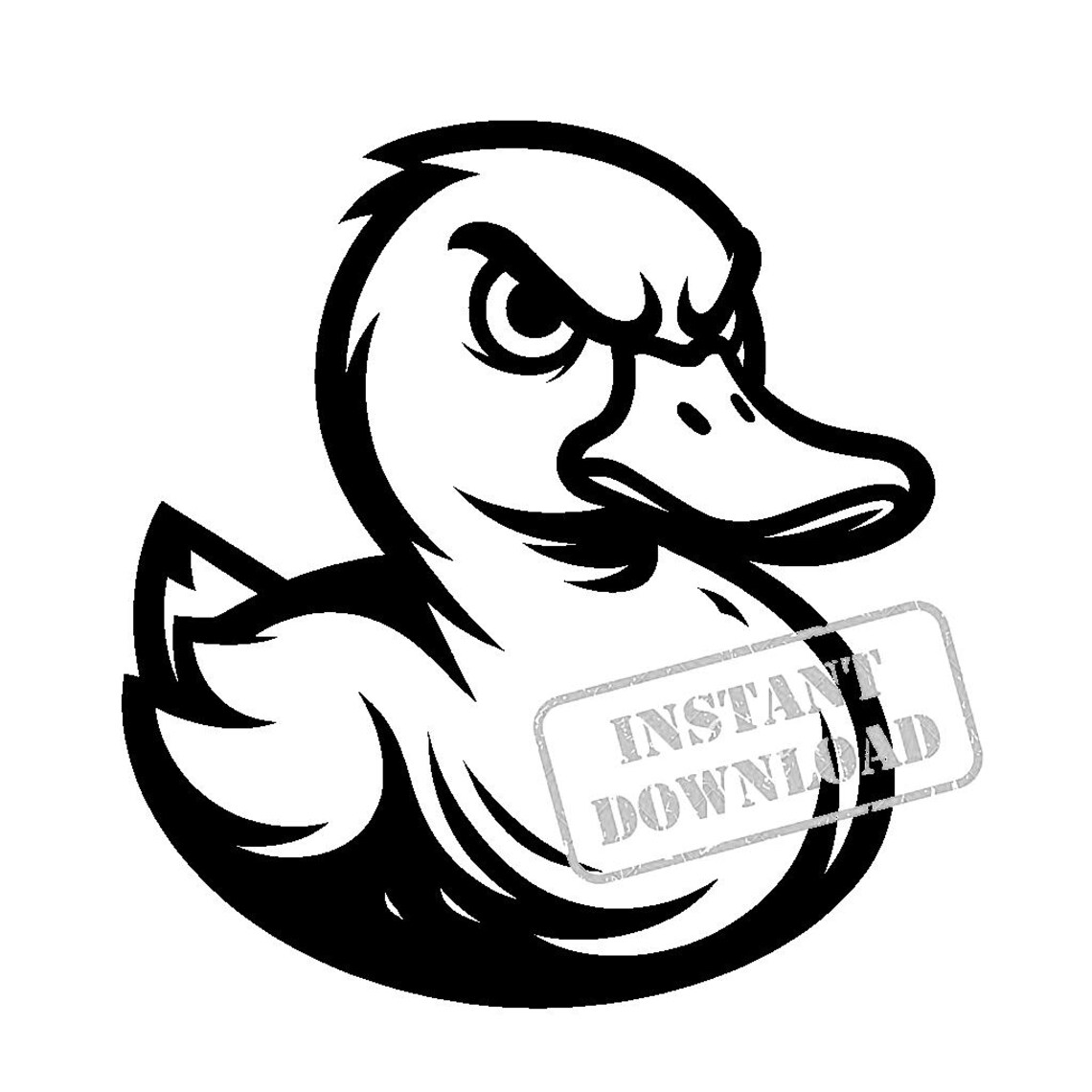 Duck in Angry Style SVG Bundle - Etsy