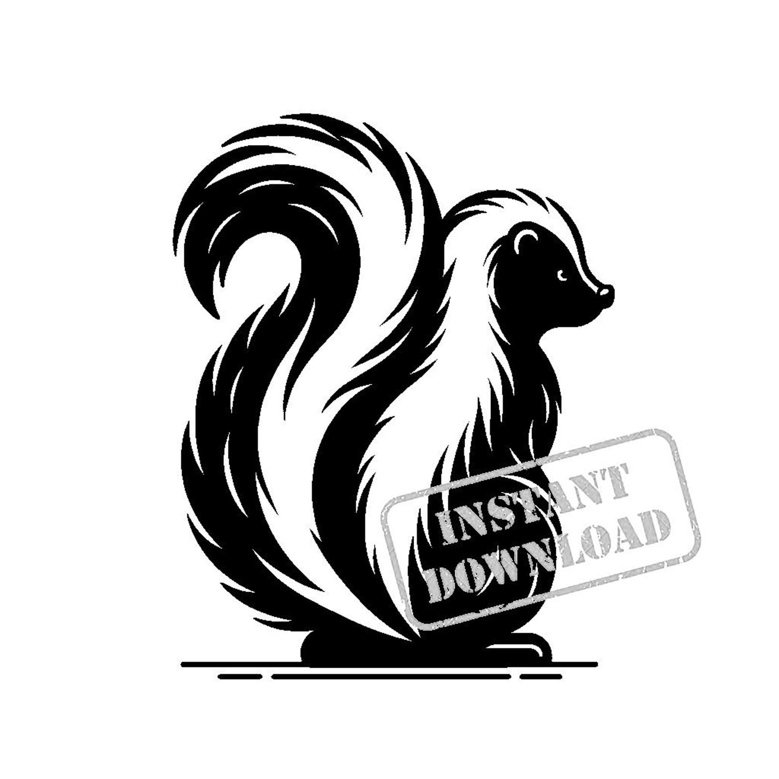 Skunk in Vincent Van Gogh Style SVG Bundle - Etsy