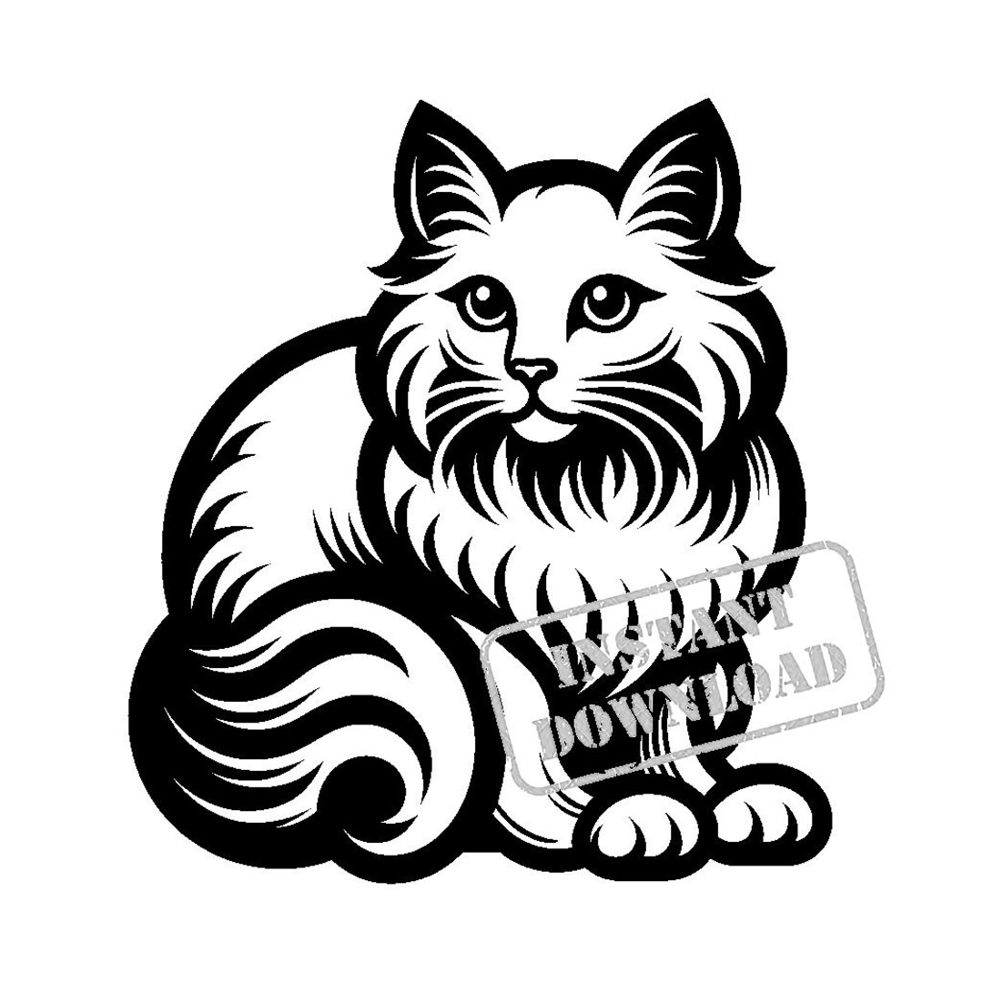 Cat in Baroque Style SVG Bundle - Etsy