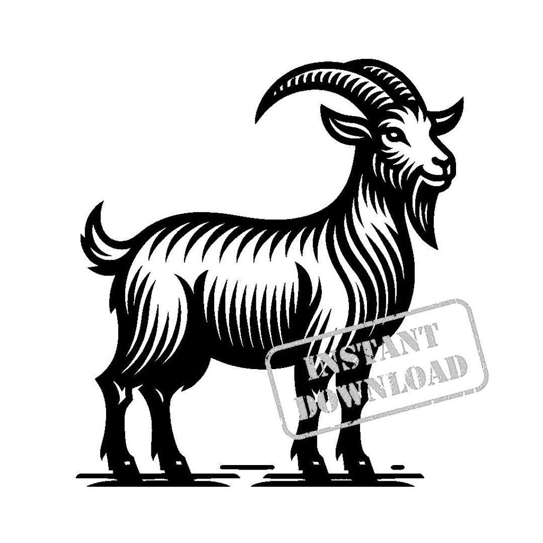 Goat in Medieval Style SVG Bundle - Etsy