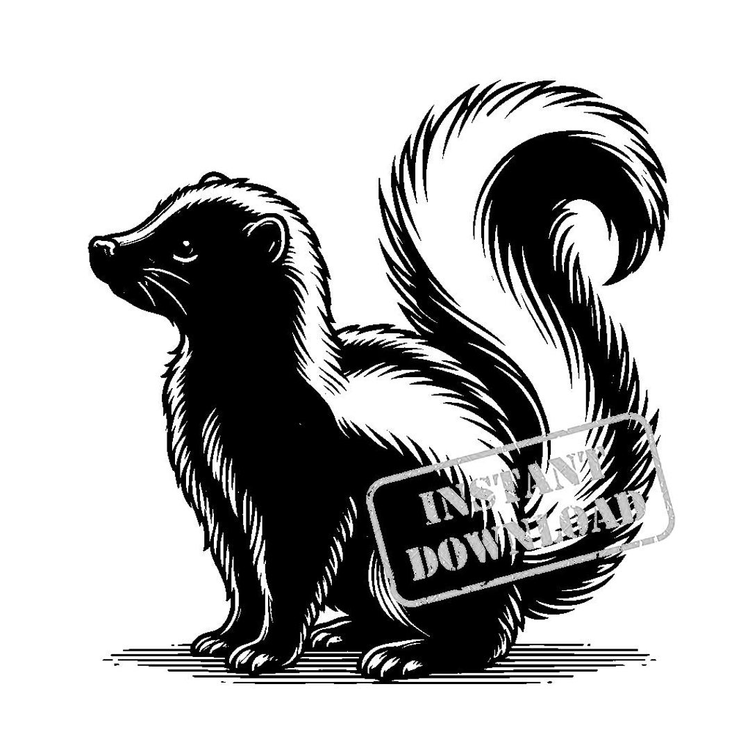 Skunk in Pop Art Style SVG Bundle - Etsy