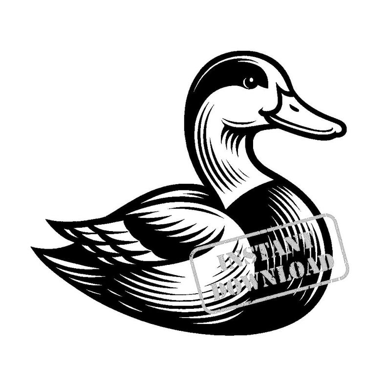 Duck in Minimalist Style SVG Bundle - Etsy