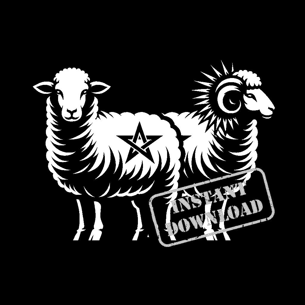 Sheep in Gothic Punk Style SVG Bundle - Etsy