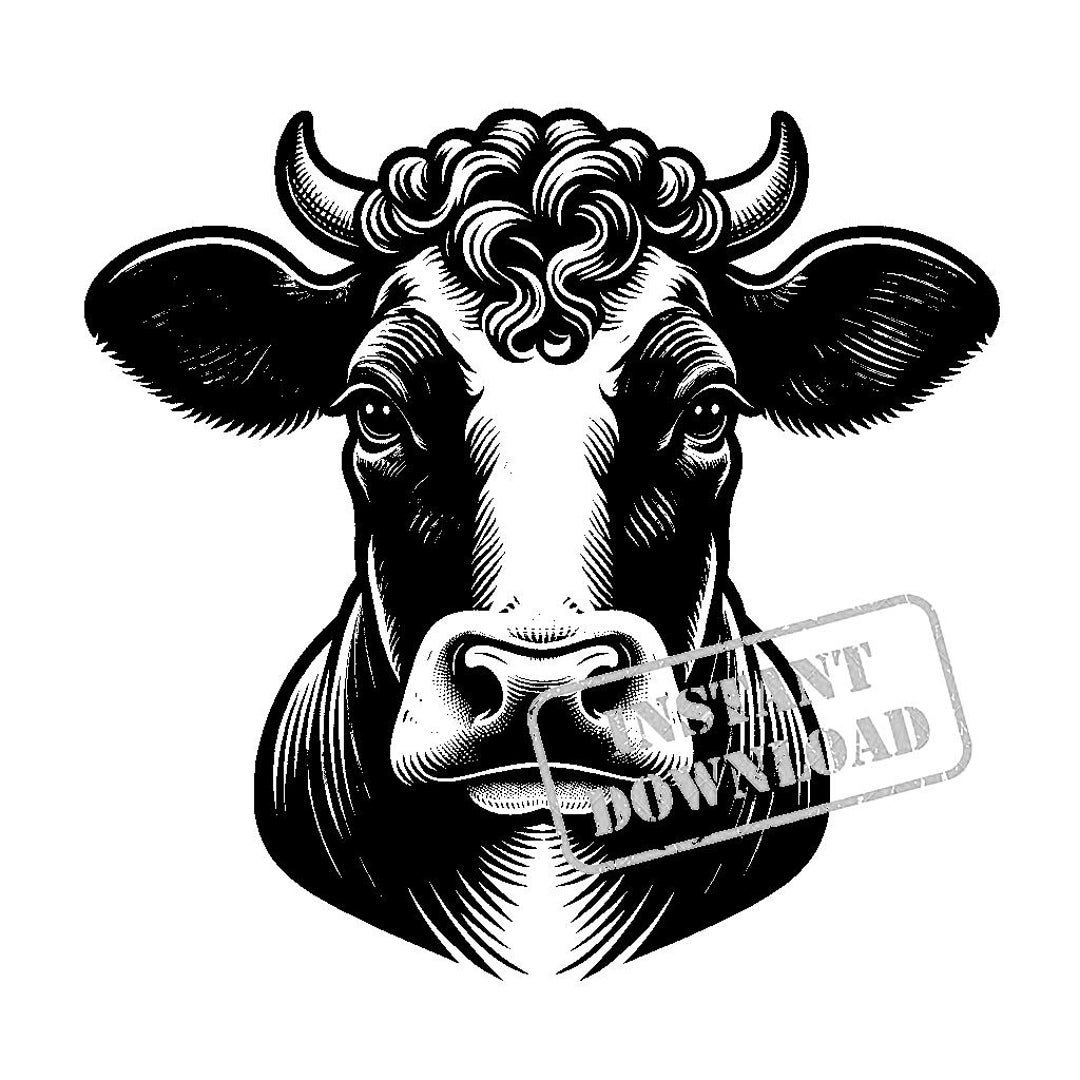 Cow in Victorian Style SVG Bundle - Etsy