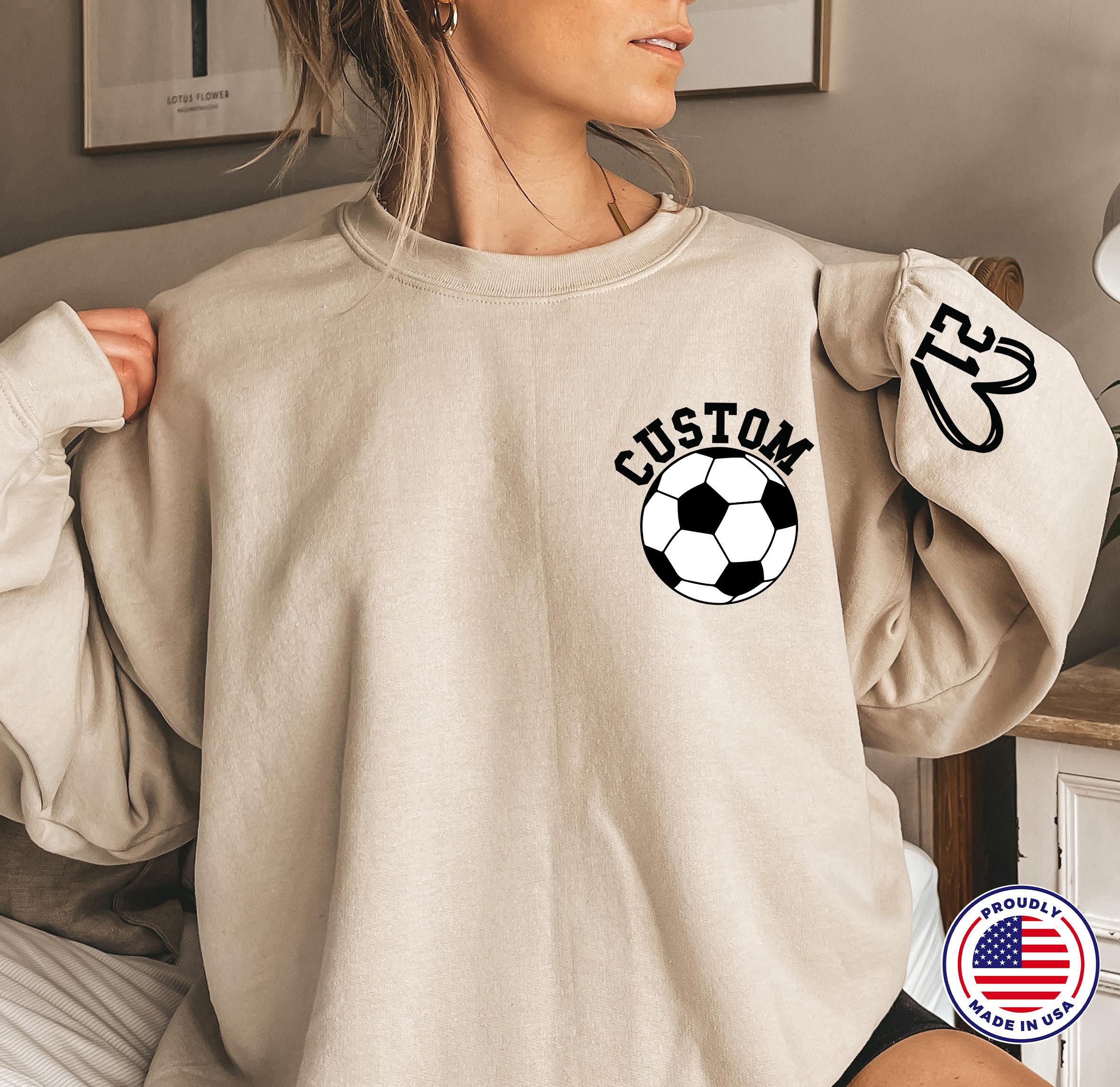 Personalized Soccer Ball Sweatshirt,soccer Name and Number Shirt ...