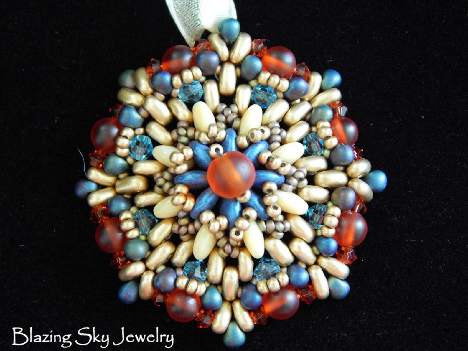 Beading Tutorial Anastasia Pendant - Beading Pattern, PDF Instant ...