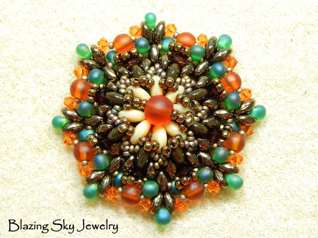 Beading Tutorial Anastasia Pendant - Beading Pattern, PDF Instant ...