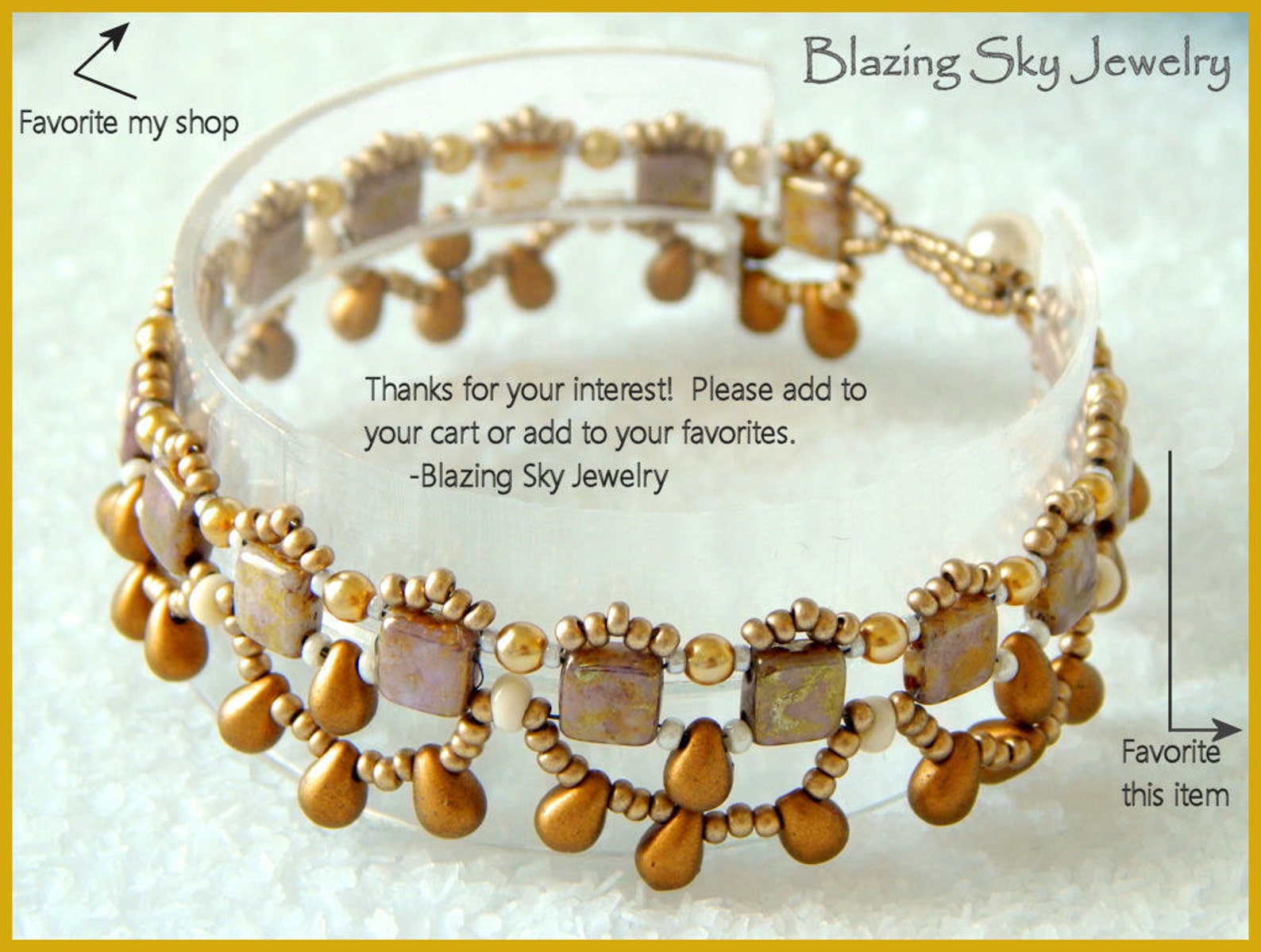 Beading Tutorial Amika Bracelet - Beading Pattern, PDF Instant Download ...