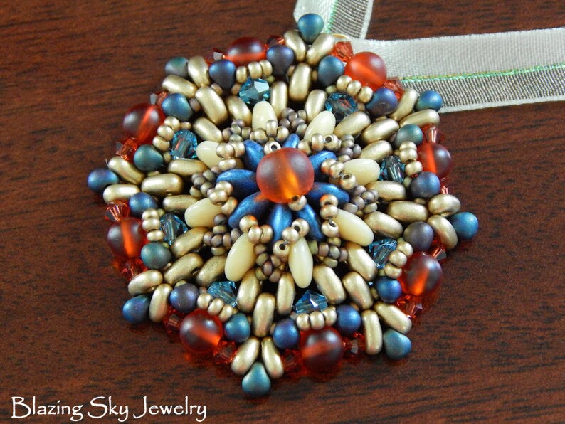 Beading Tutorial Anastasia Pendant - Beading Pattern, PDF Instant ...