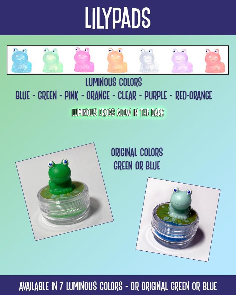 Lilypads - Original Frogs - Etsy