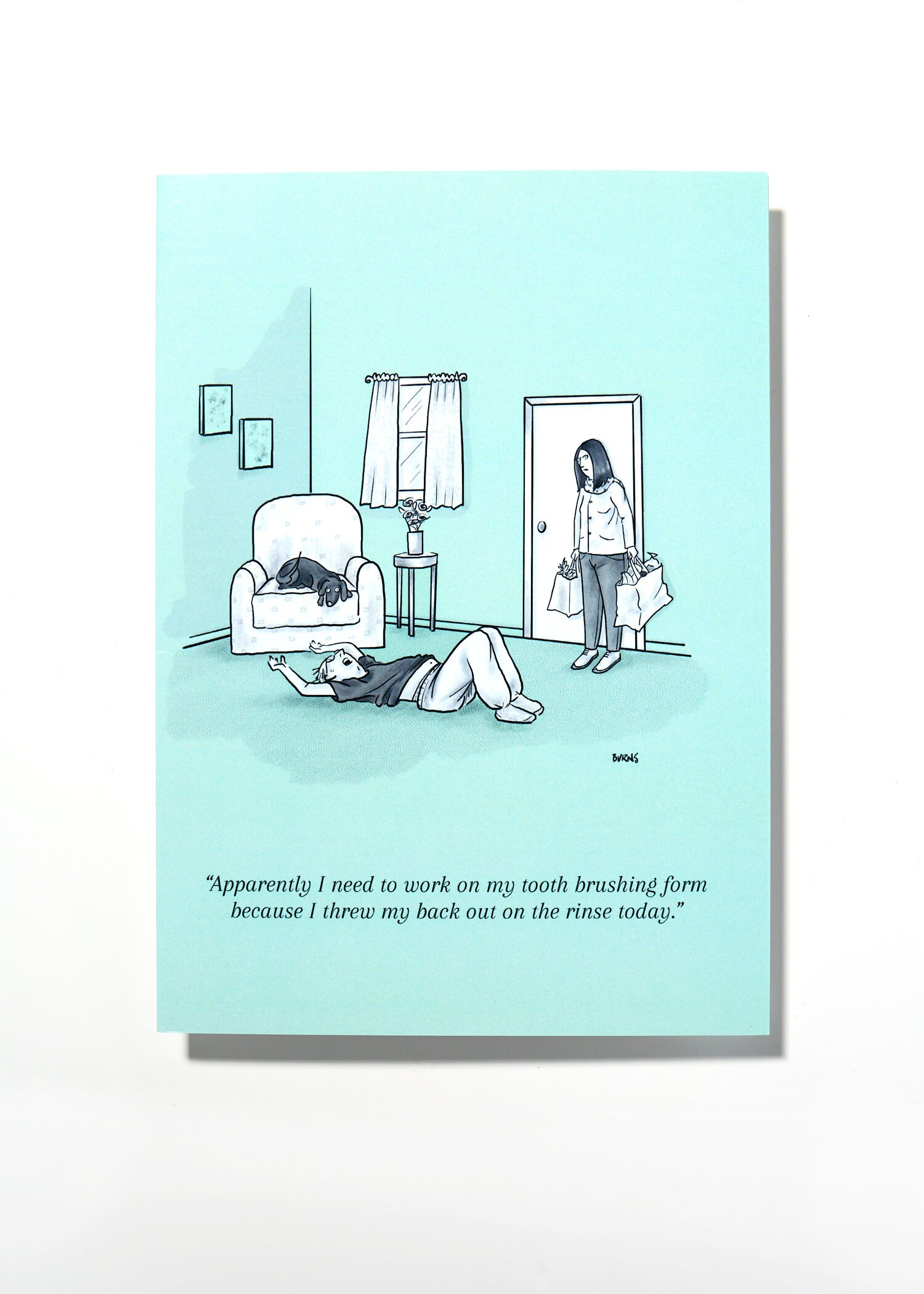 Funny Get Well Card - Back Thrown Out - Etsy