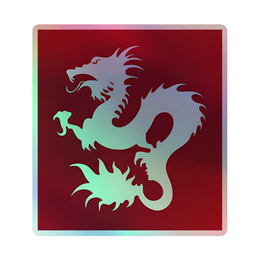 Dean Blunt Zushi Dragon Logo Holographic Sticker Y2k Grunge - Etsy UK