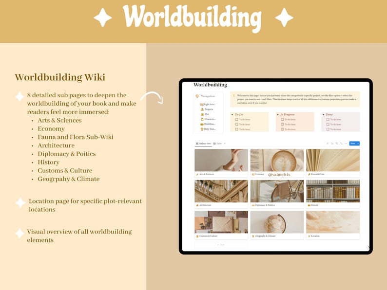 The Writing Hub Notion Template for Writers Digital Novel Planner ...