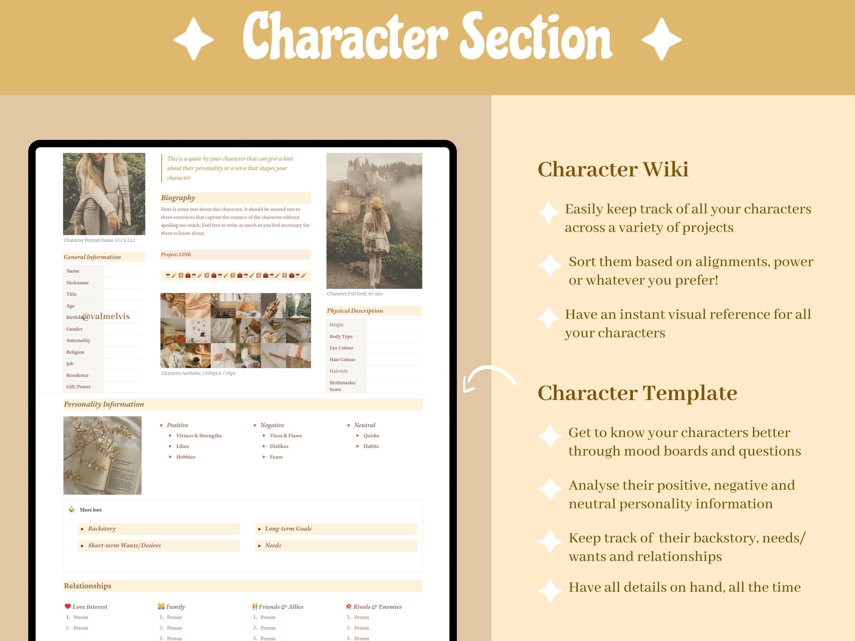 The Writing Hub Notion Template for Writers Digital Novel Planner ...