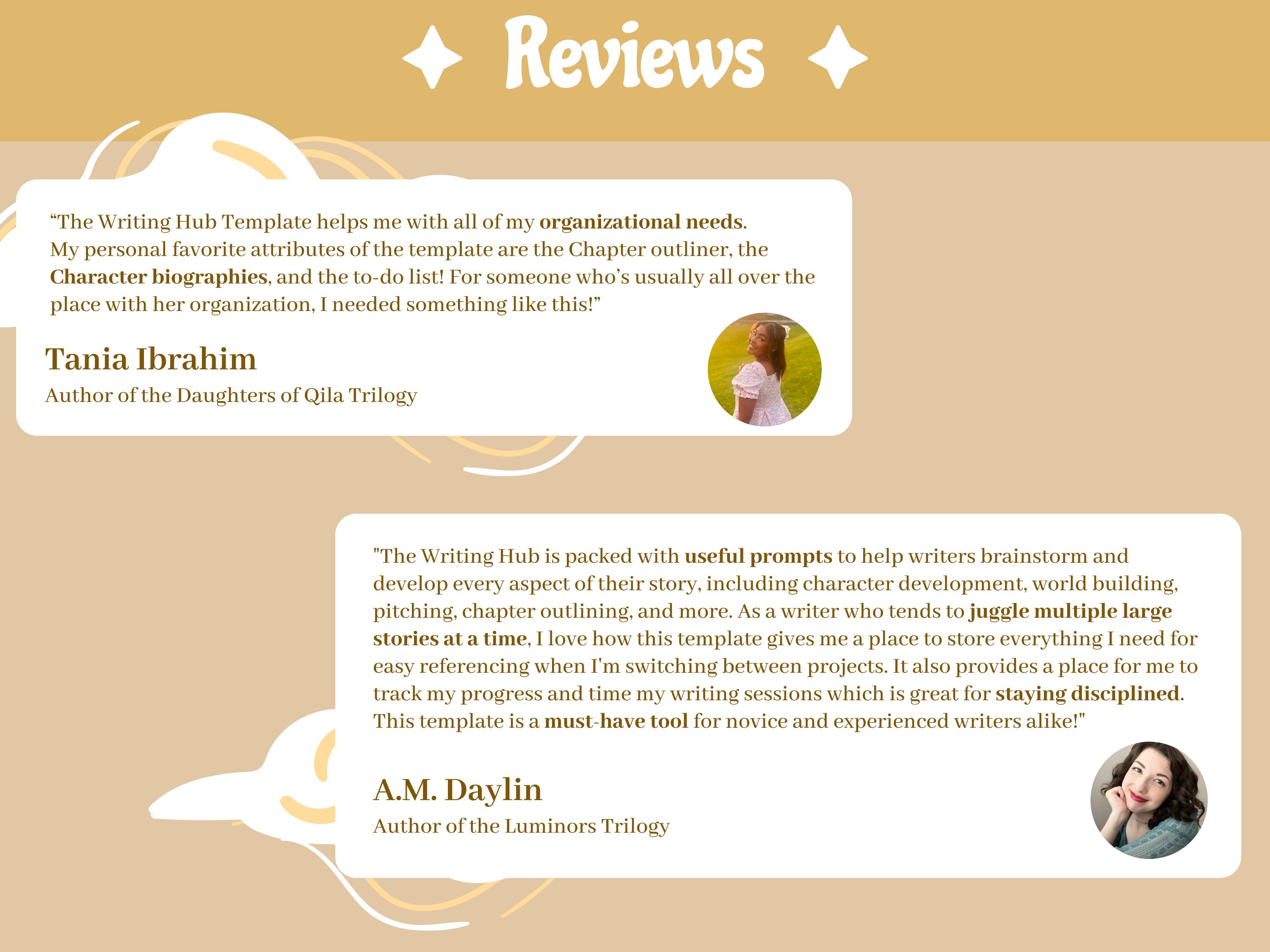 The Writing Hub Notion Template for Writers Digital Novel Planner ...