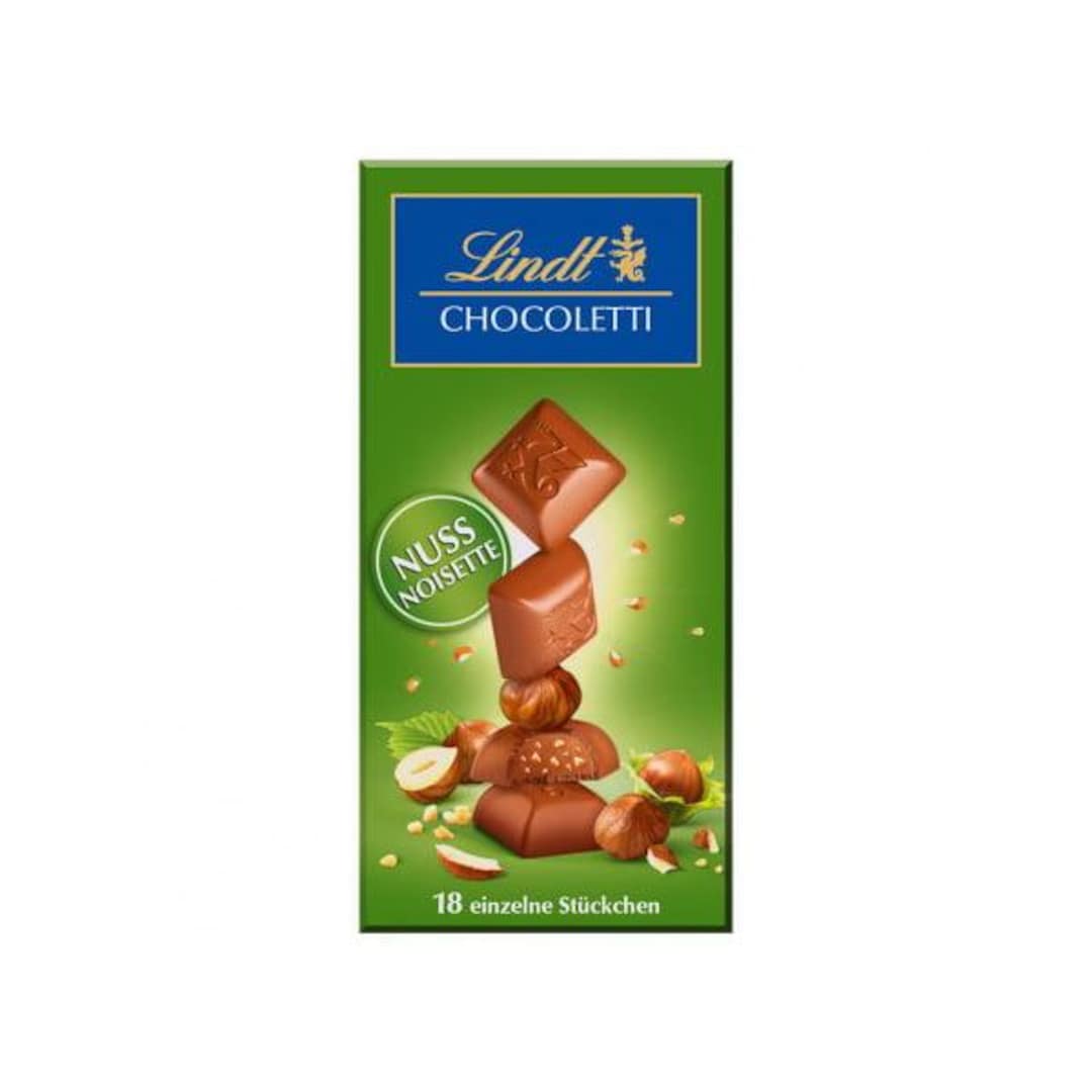 Lindt Chocoletti Milk Chocolate With Hazelnuts 100g - Etsy