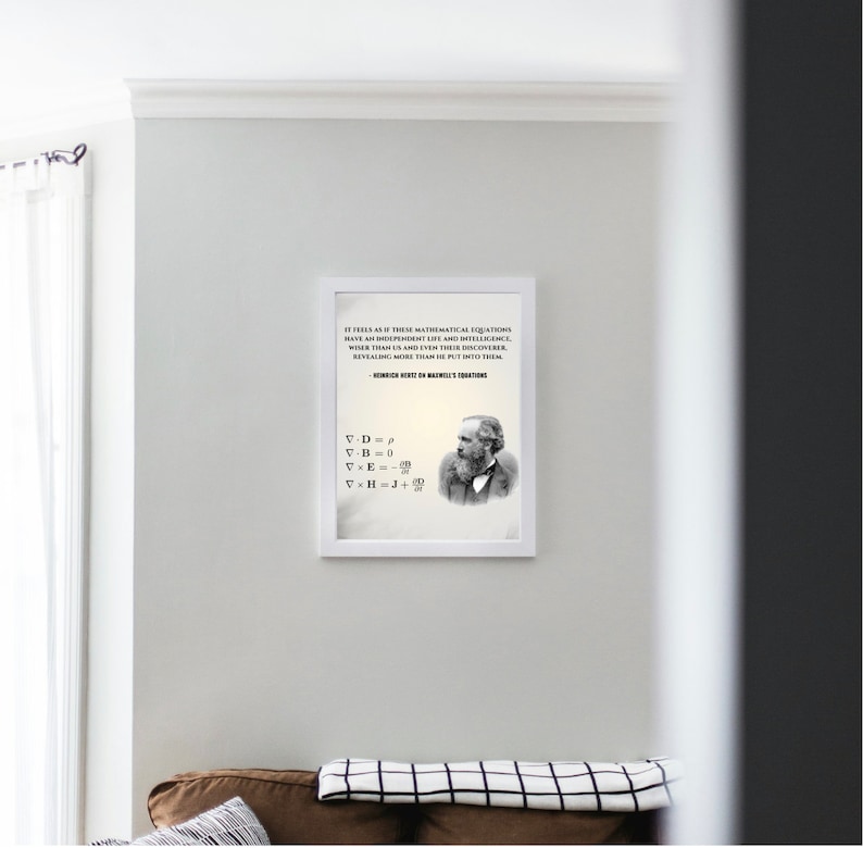 Maxwell's Equations Physics Poster Lover Poster Print Gifts for Him ...