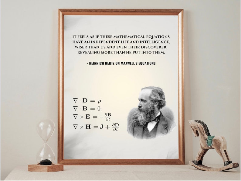 Maxwell's Equations Physics Poster Lover Poster Print Gifts for Him ...