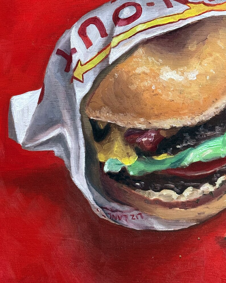 In-n-out Double Double // Original Oil Painting on Panel - Etsy