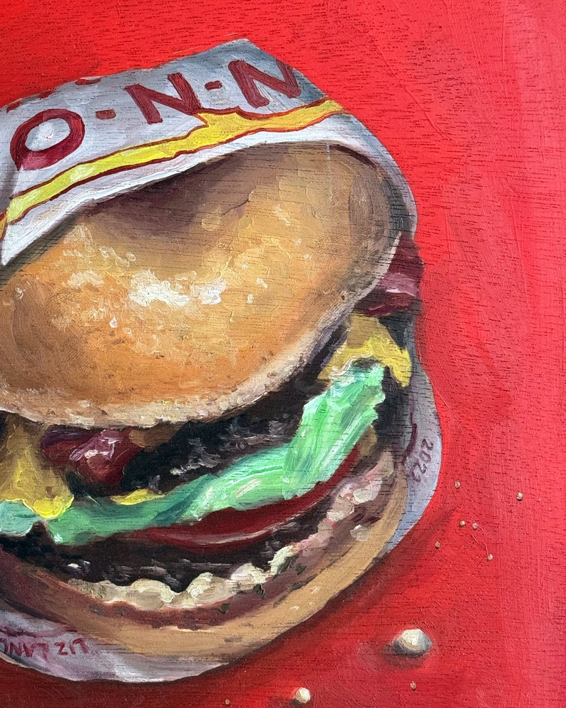 In-n-out Double Double // Original Oil Painting on Panel - Etsy