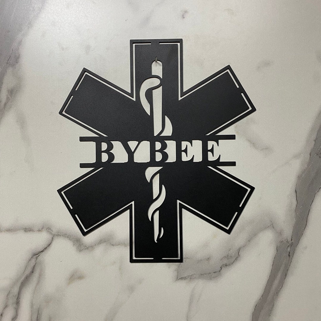 Custom Star of Life Badge Metal Sign, Star of Life Doctor Nurse Name ...