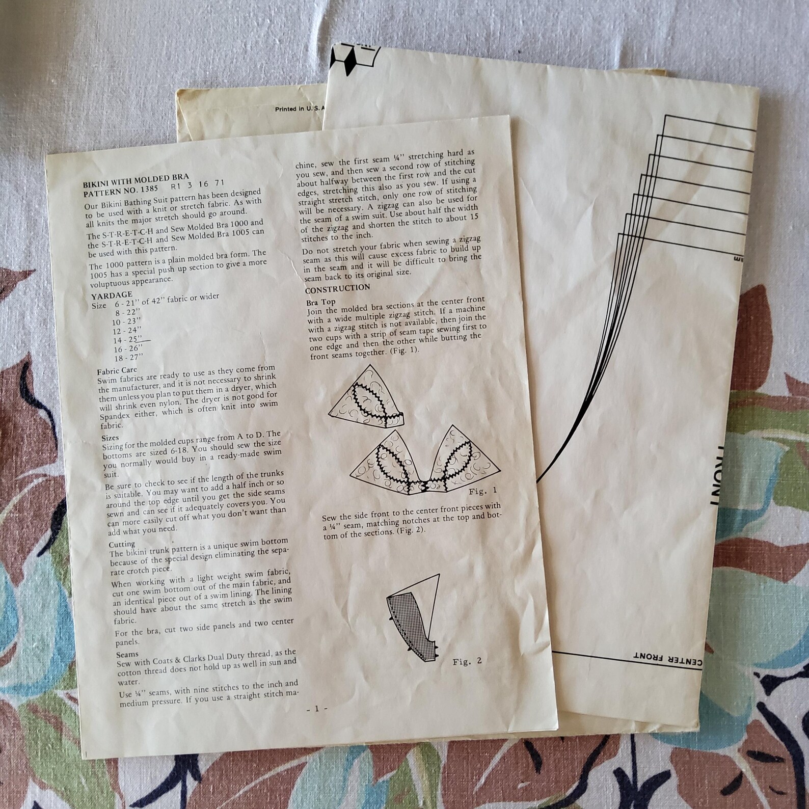 Stretch & Sew 1385 Complete Uncut Factory Folds Vintage 1967 60s Sewing ...