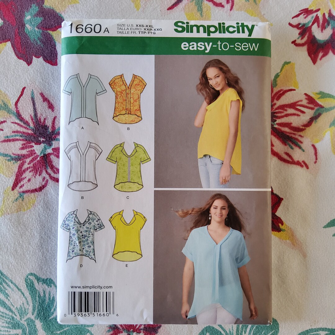 Simplicity 1660 Complete Uncut Factory Folds Sewing Pattern yet Another ...
