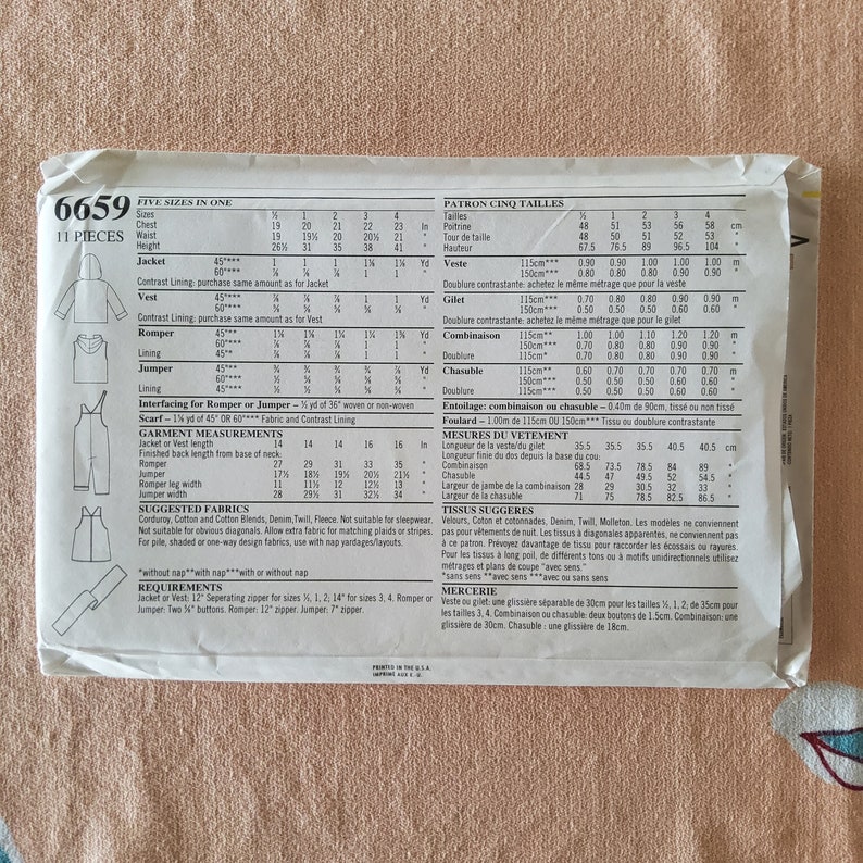 New Look 6659 Complete Uncut Factory Folds Vintage 90s Sewing - Etsy