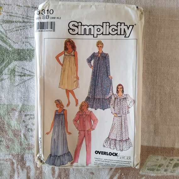 Simplicity 8310 Complete Uncut Factory Folds Vintage 90s | Etsy