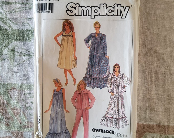 Simplicity 8310 Complete Uncut Factory Folds Vintage 90s Sewing Pattern ...