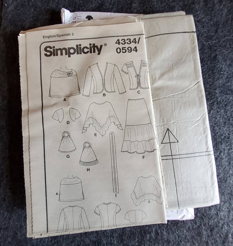 Simplicity 4334 Complete Uncut Factory Folds Lounge Singer - Etsy