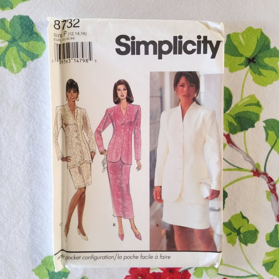 Simplicity 8732 Complete Uncut Factory Folds Vintage 90s - Etsy