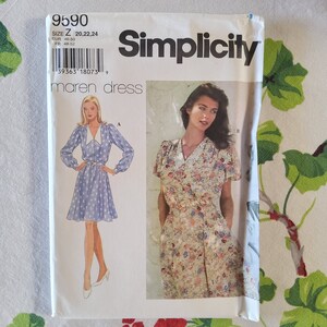 Simplicity 9590 Complete Uncut Factory Folds Vintage 90s Sewing Pattern ...