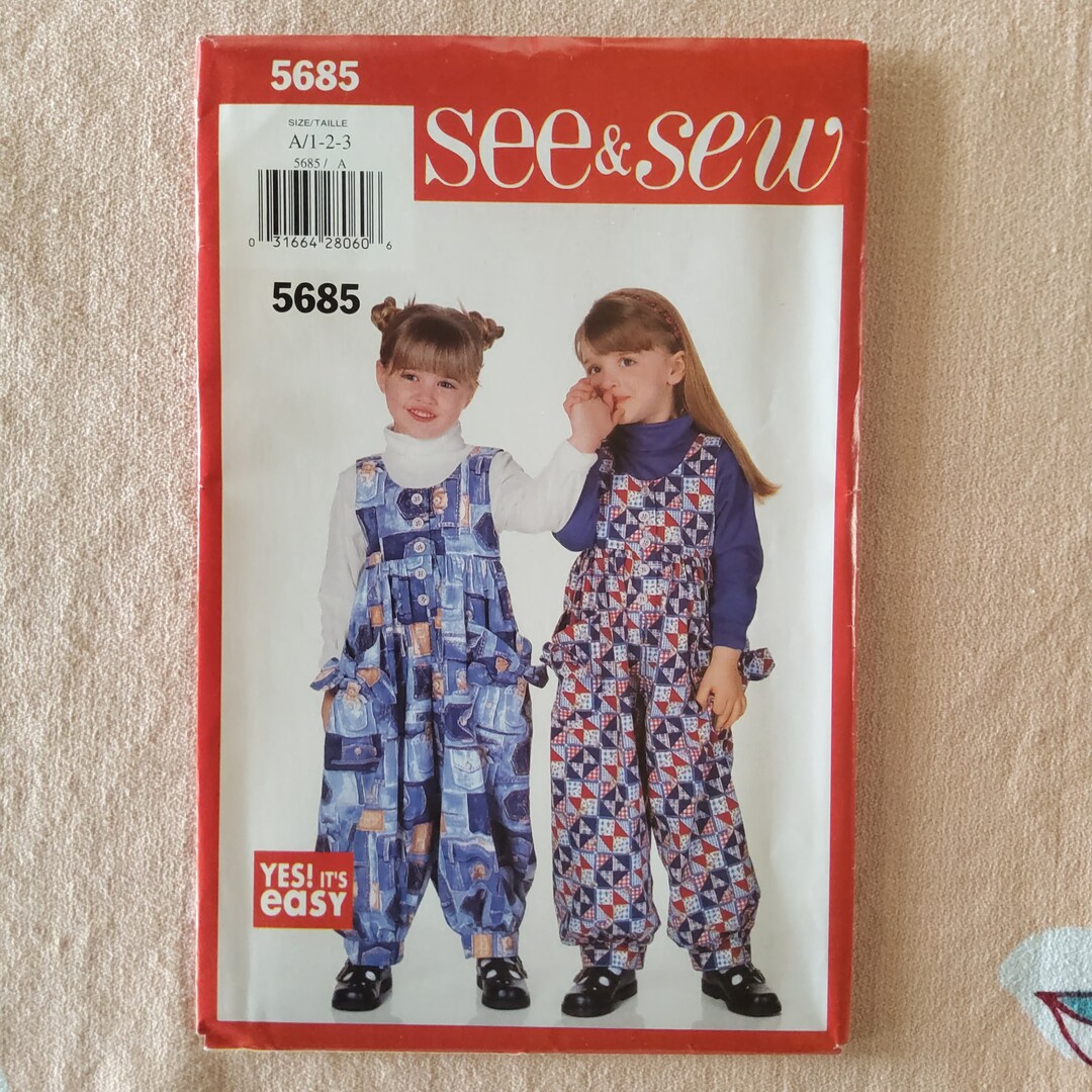 Butterick 5685 Complete Uncut Factory Folds Vintage 90s Sewing Pattern ...