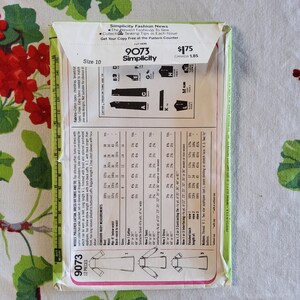 Simplicity 9073 Complete Uncut Factory Folds Vintage 70s Sewing Pattern ...